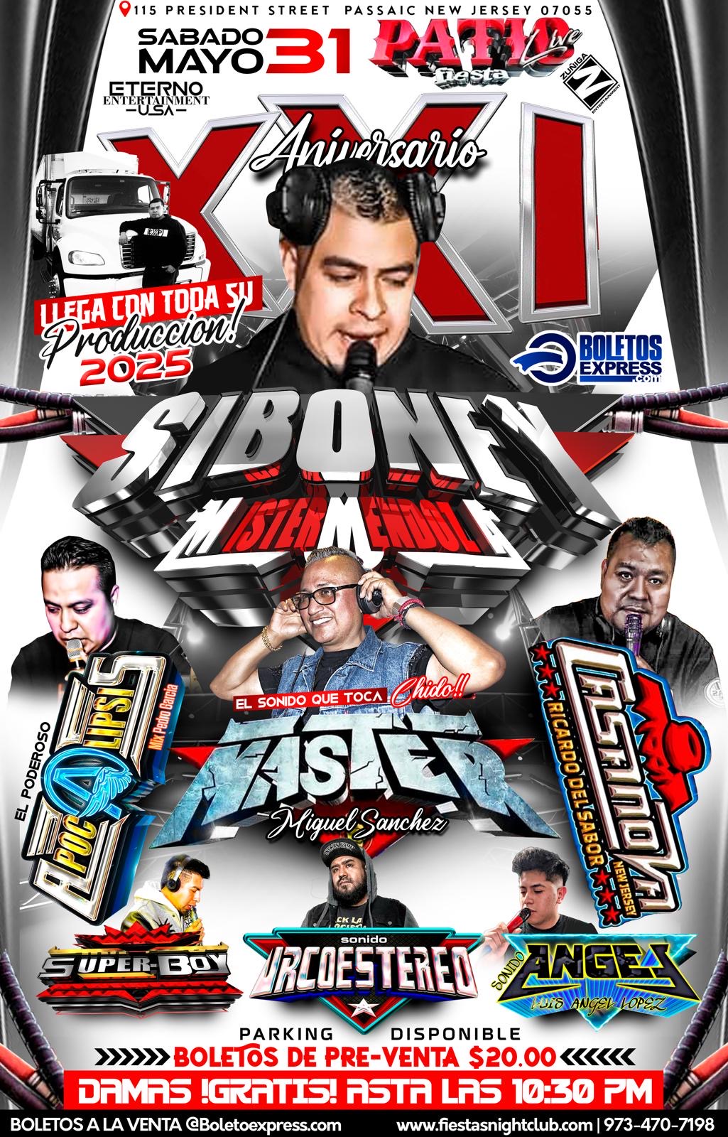 SONIDO SIBONEY, SONIDO APOCALIPSIS, SONIDO MÁSTER, SONIDO CASANOVA, SUPERBOY, ARCORSTEREO, ANGEL ...